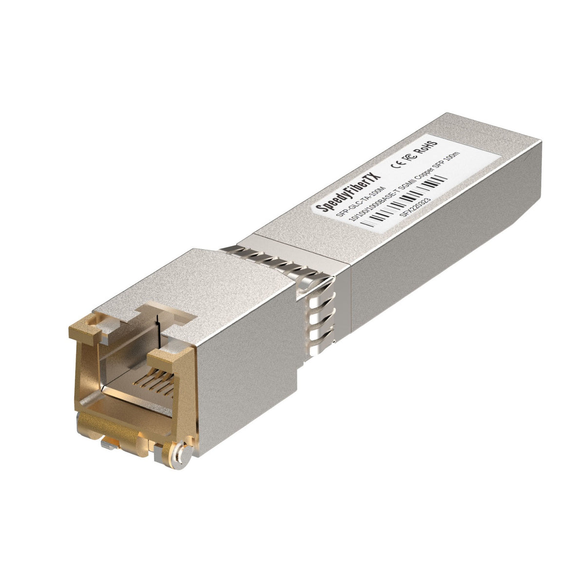 SGMII 10/100/1000BASE-T SFP Copper Transceiver | 100m RJ-45 Ethernet M – SpeedyFiberTX