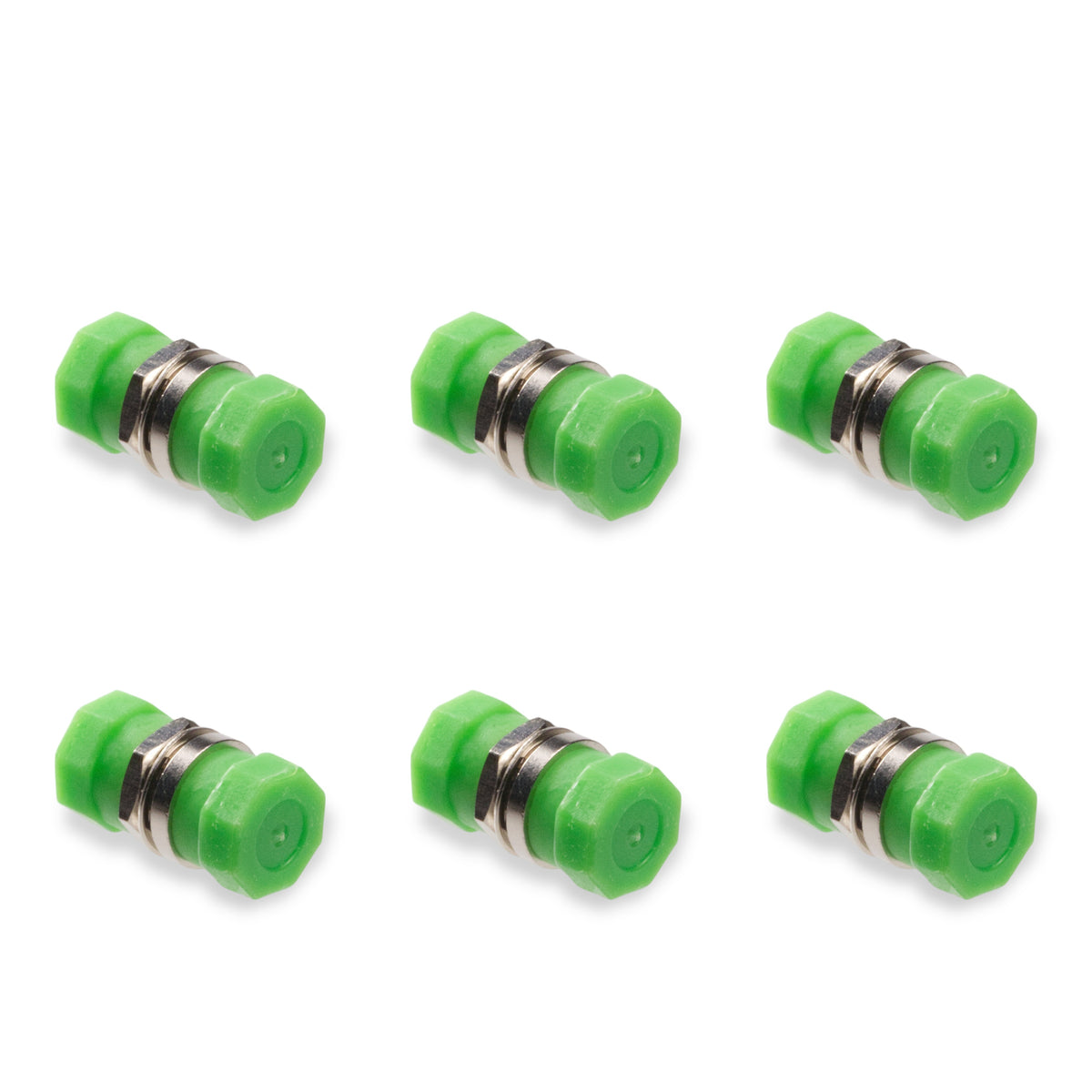 SpeedyFiberTX 6-pack FC/APC to FC/APC Mating Sleeve Narrow Key Round F